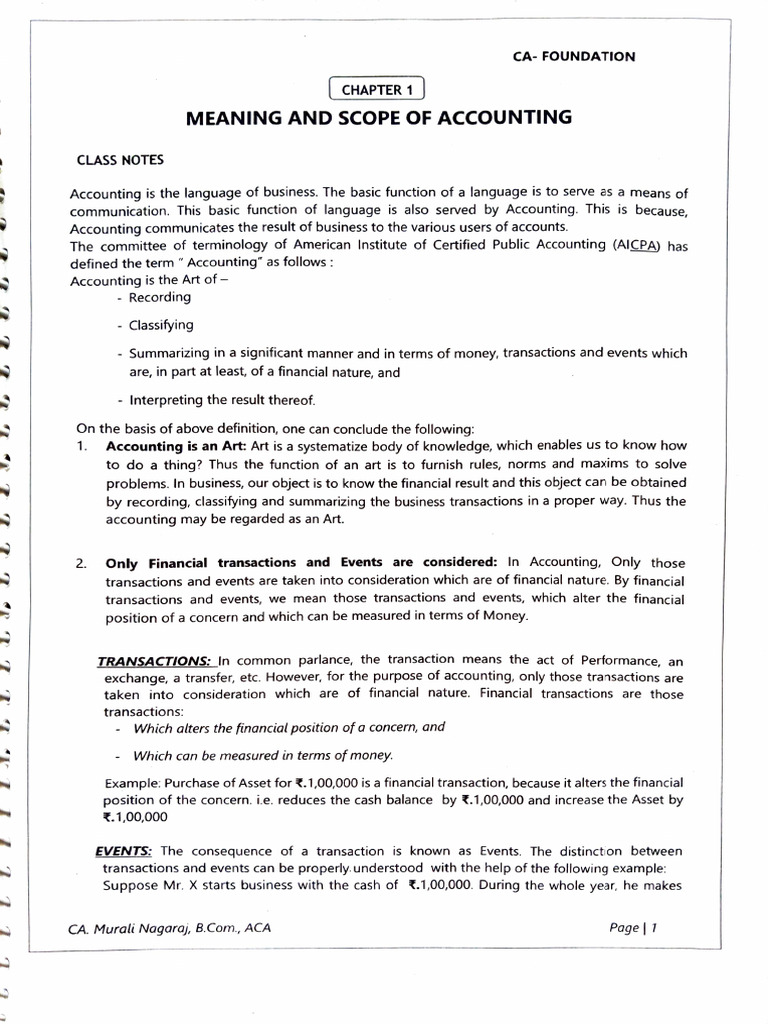 CA Foundation | PDF