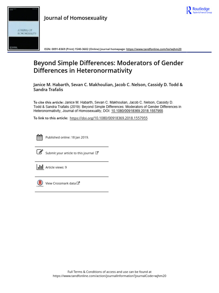 Ha Barth 2019 | PDF | Gender | Gender Studies