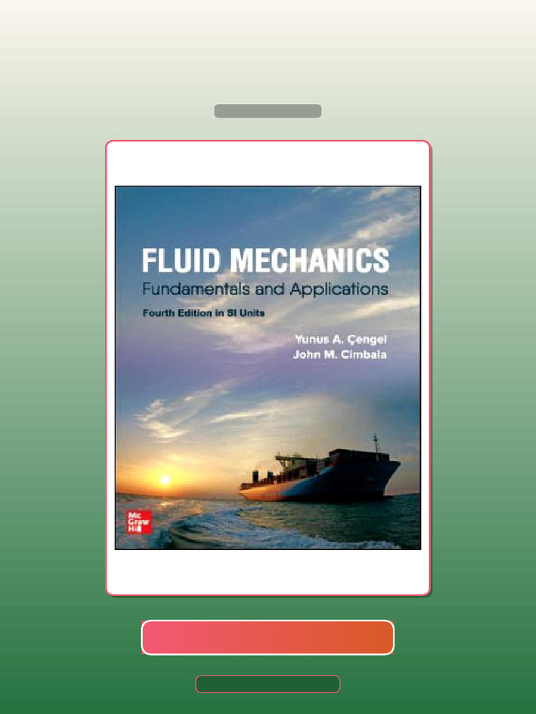Test Bank for Fluid Mechanics Fundamentals and Applications 4th Edition ...