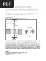 Moving Coil Galvanometer Overview | PDF | Electrical Engineering ...