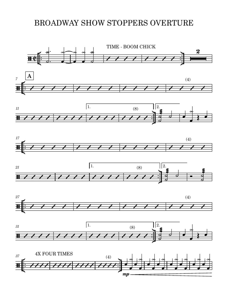 Broadway Show Stoppers Overview | PDF