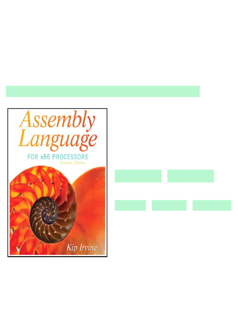 Solution Manual for Assembly Language for x86 Processors, 7/E 7th ...