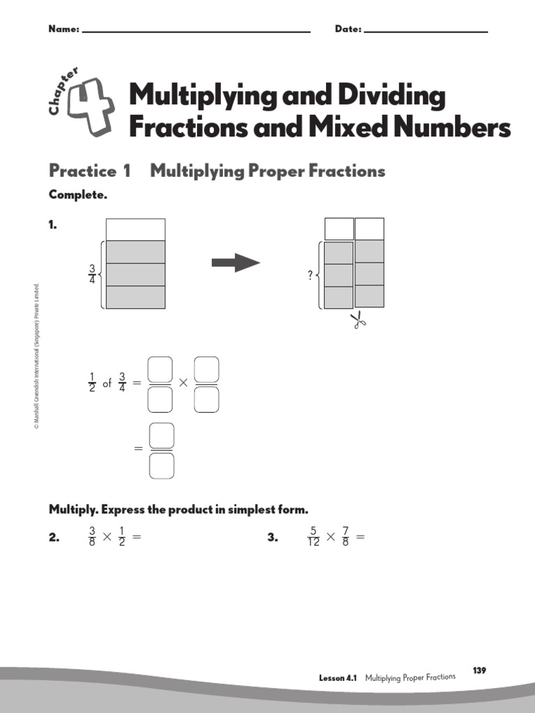 Multiplying Proper Fractions Guide | PDF | Mathematics | Elementary ...