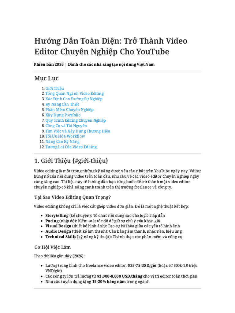 YouTube Video Editor Guide | PDF
