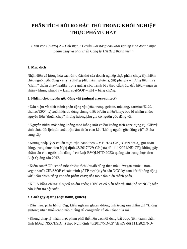 Rui_Ro_Dac_Thu_Thuc_Pham_Chay_chen_tieu_luan | PDF