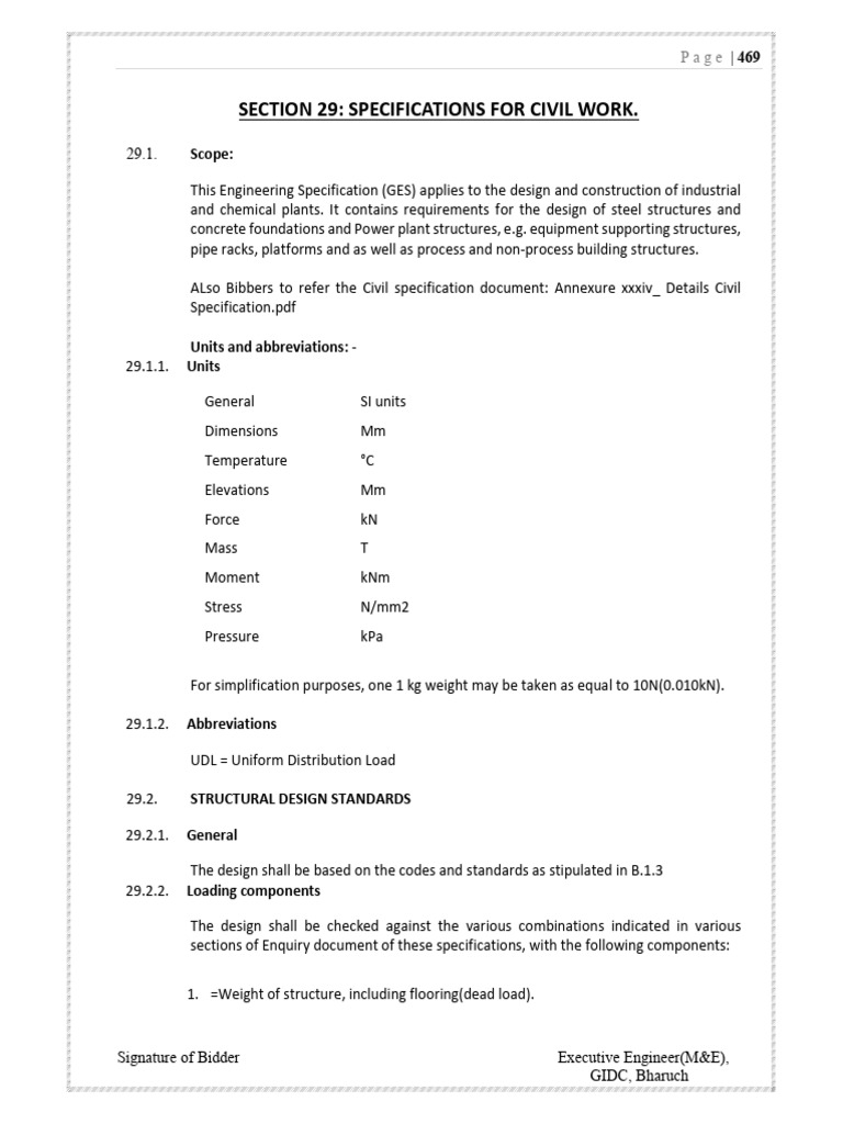 Specfications of Civil Works | PDF | Friction | Force