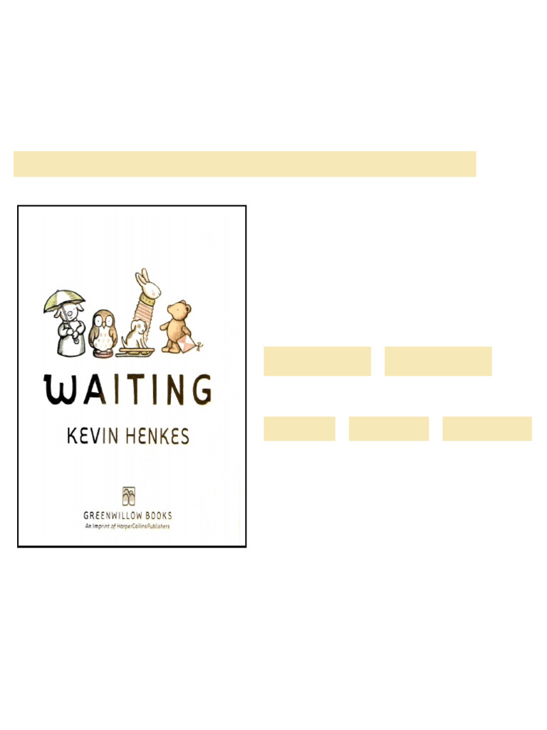Waiting Kevin Henkes ebook long form chapters | PDF