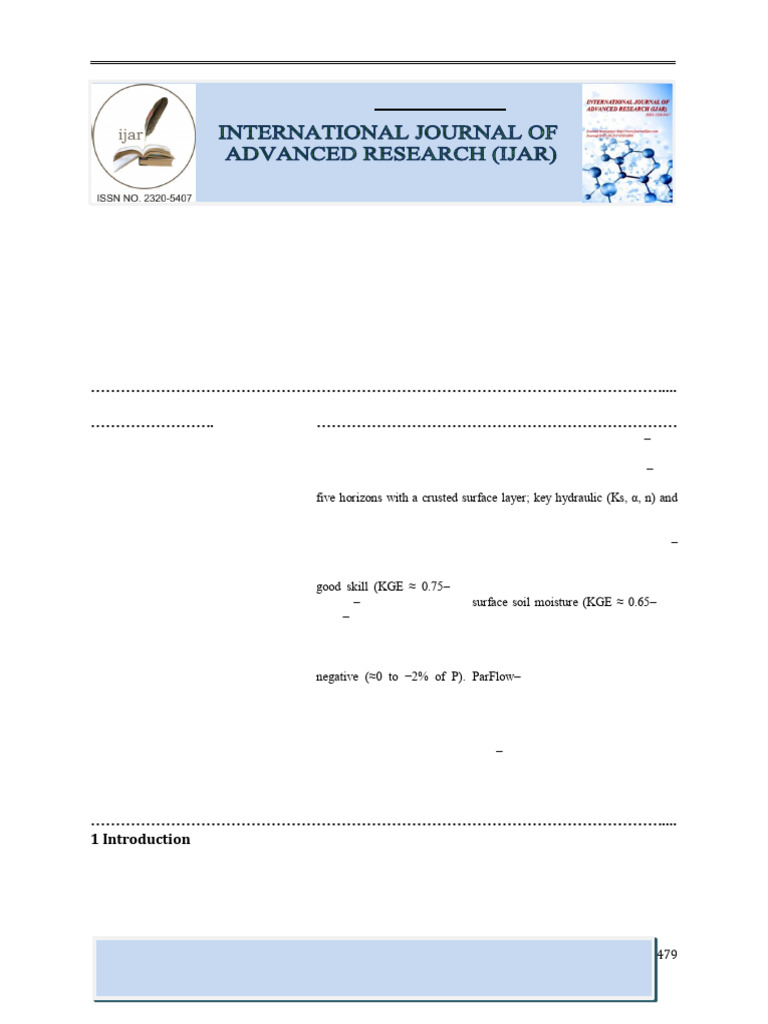 EVALUATING THE PARFLOW-CLM INTEGRATED MODEL IN ONE DIMENSION ...