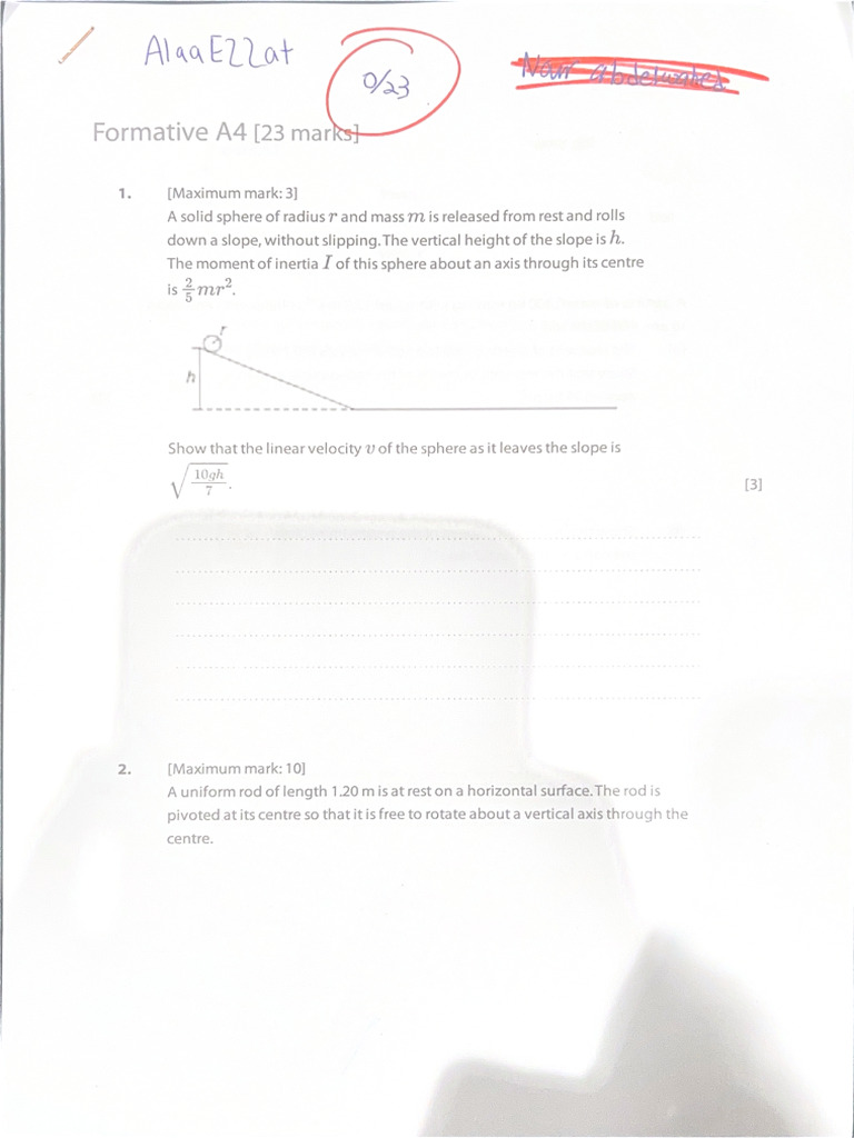 Physics Formative (1) | PDF