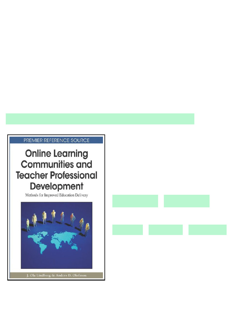 Online Learning Communities and Teacher Professional Development Methods for Improved Education ...