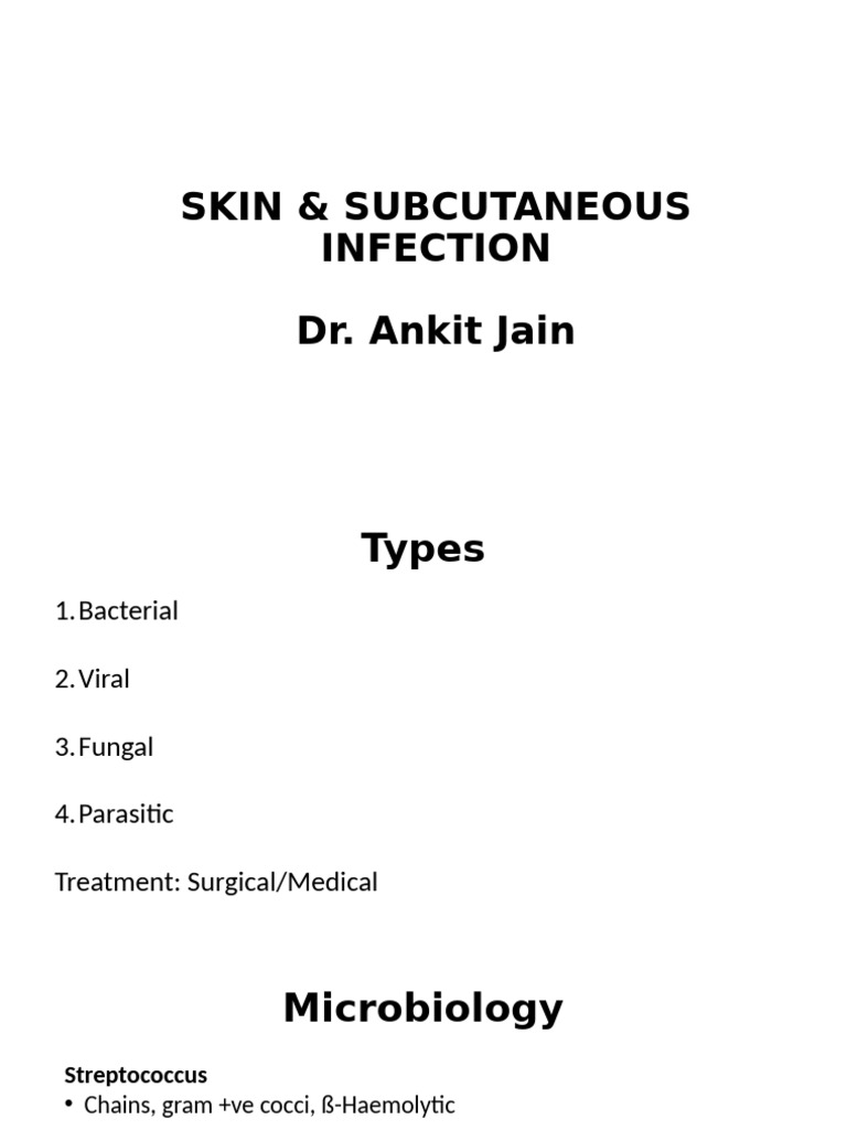 Skin and Subcutaneous Infections | PDF | Clinical Medicine | Diseases ...