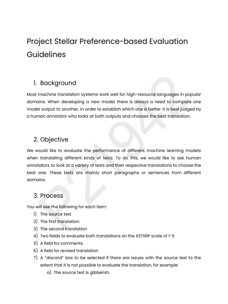 Machine Translation Evaluation Guidelines | PDF | Translations | Semantics