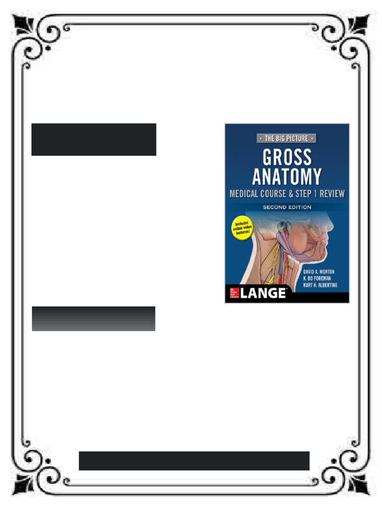 The Big Picture: Gross Anatomy, Medical Course & Step 1 Review 2nd ...