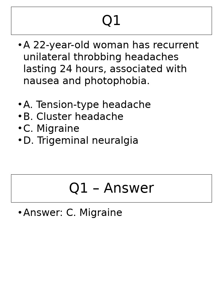 Headache Types and Diagnosis Guide | PDF | Headache | Migraine