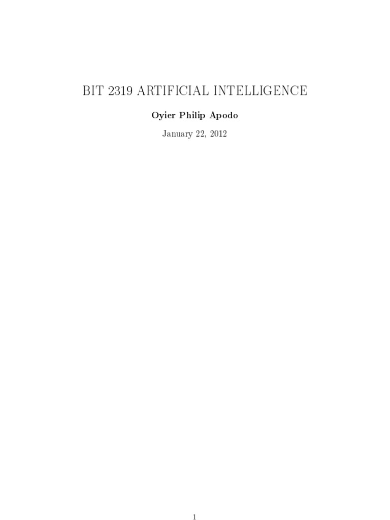 AI Manual | PDF | Artificial Intelligence | Intelligence (AI) & Semantics