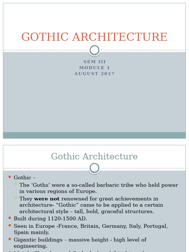 Overview of Gothic Architecture | PDF | Gothic Architecture | Vault ...