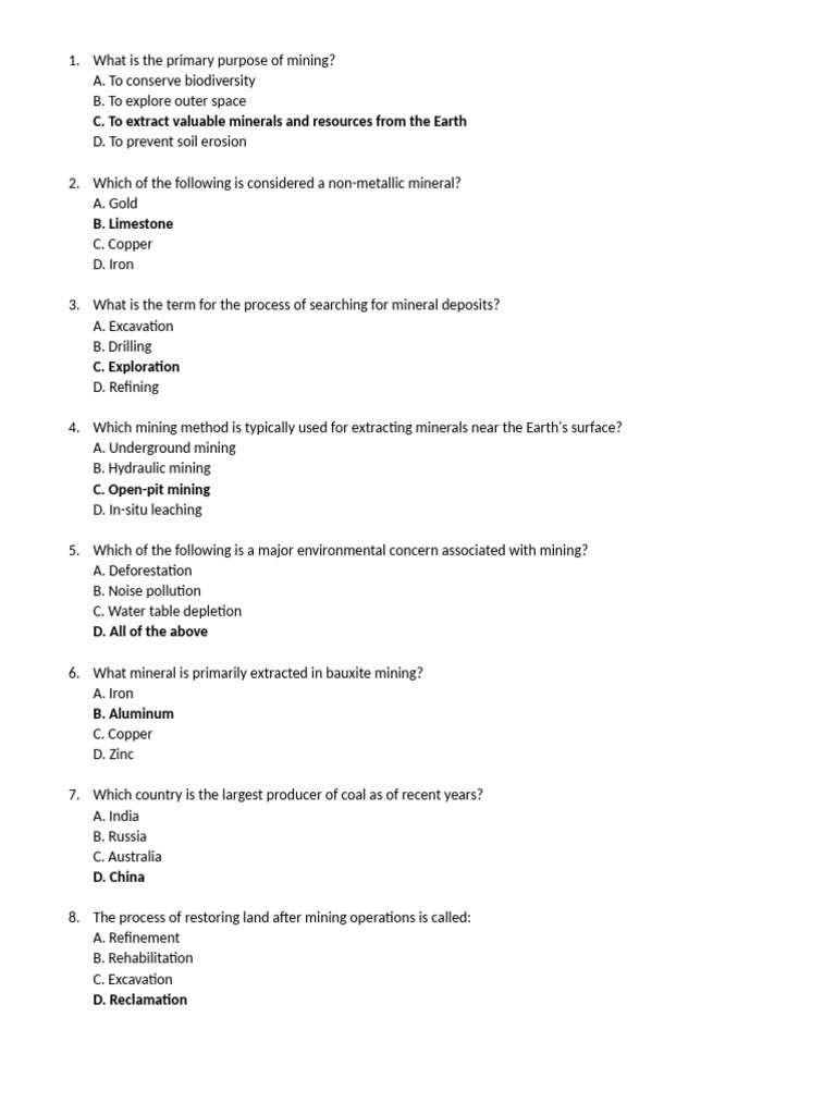 Group 1- Mining Sector | PDF | Mining | Ore