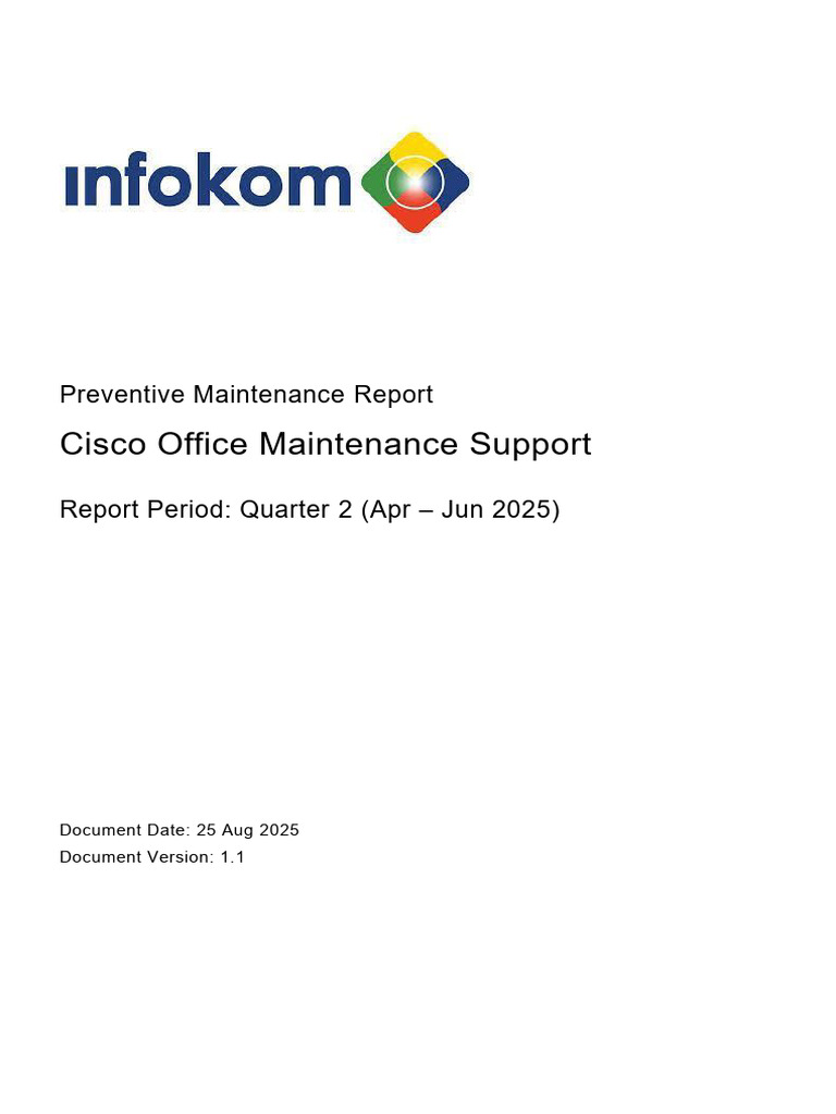 Cisco Preventive Maintenance Q2 2025 | PDF | Computing | Computer ...