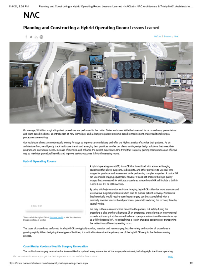 Hybrid Operating Room Design Insights | PDF | Medical Imaging | Medical ...