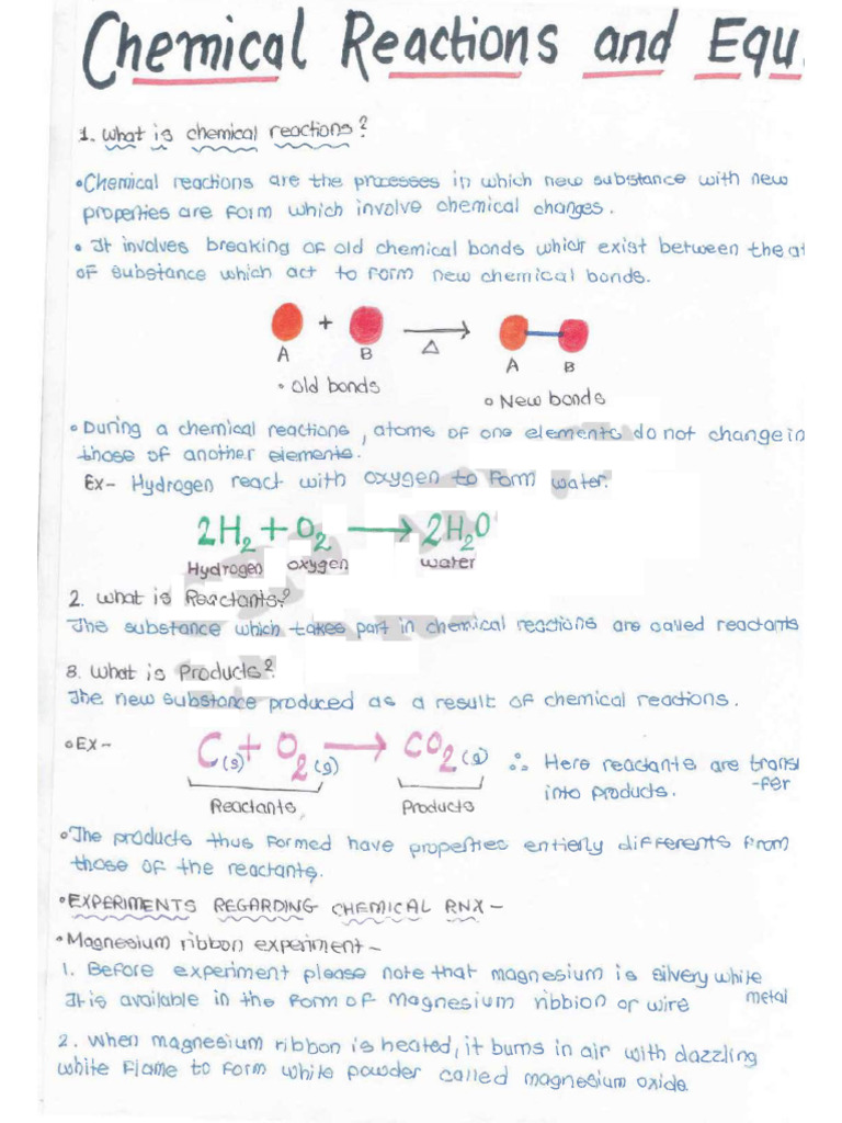 Chemistry Class 10 | PDF