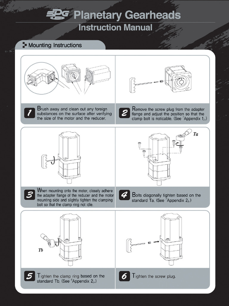 12.planetary Gearhead Manual (English) | PDF