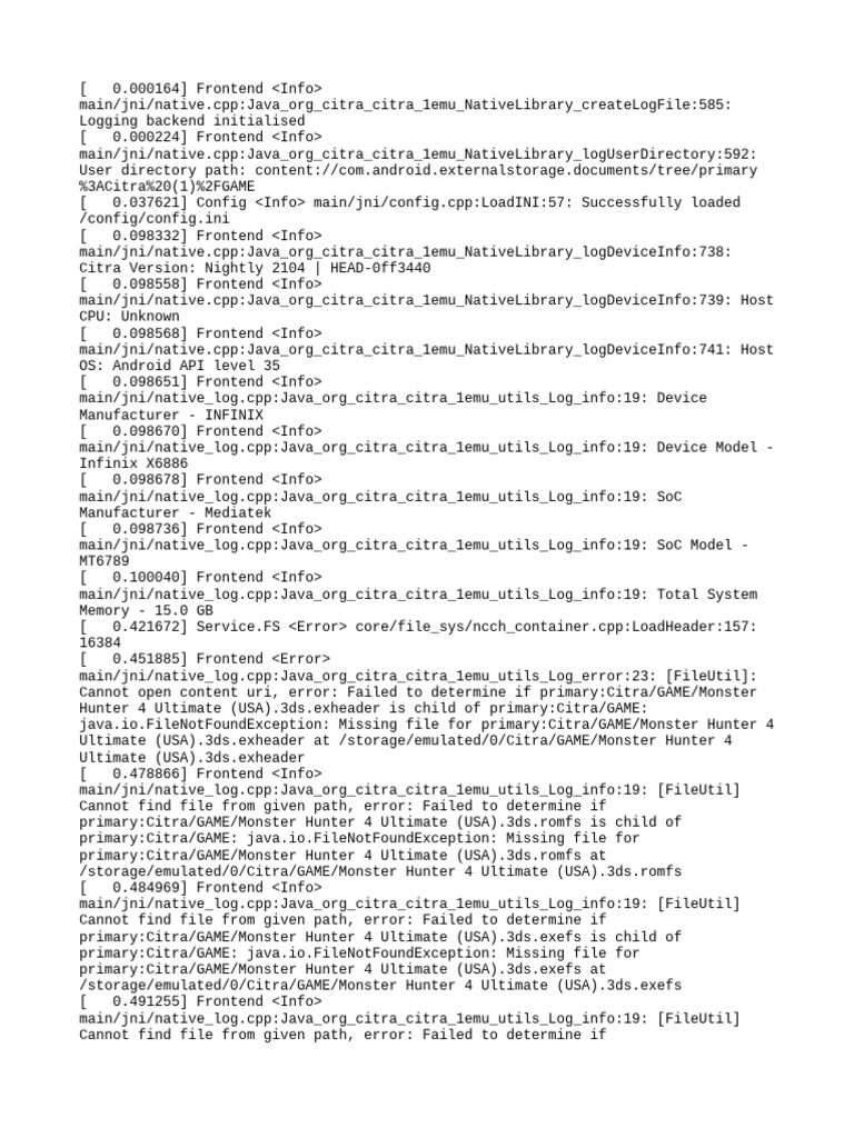 Citra Log.txt.Old | PDF | Computer Architecture | Computing