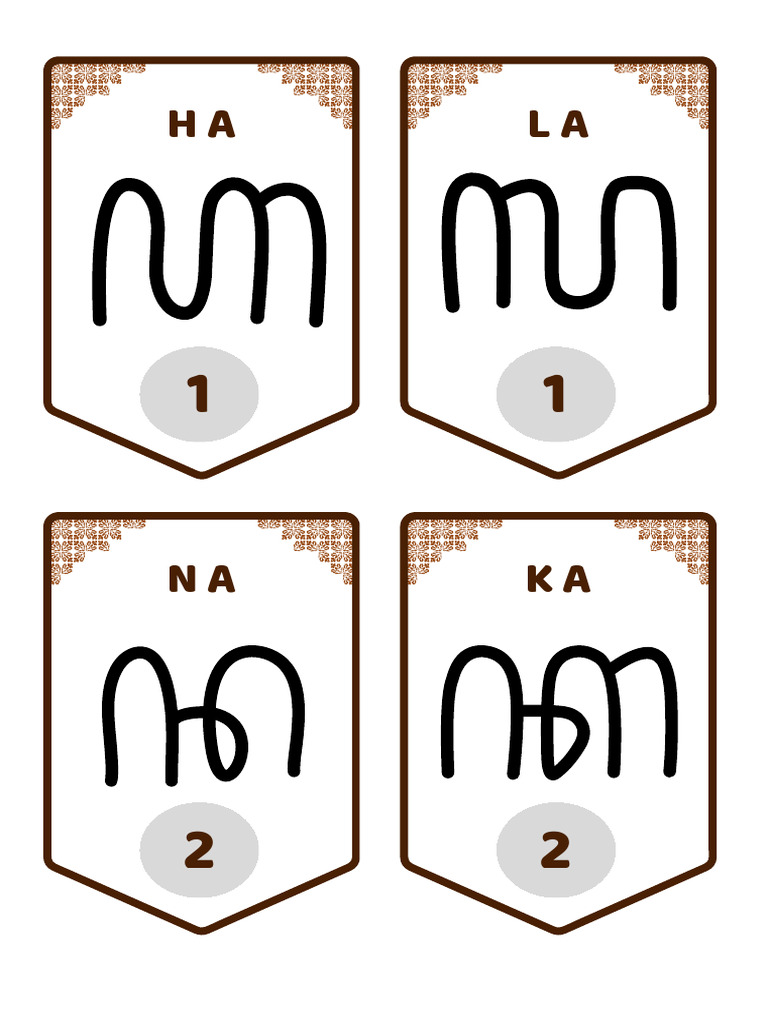 Hiasan Dinding Hanacaraka | PDF