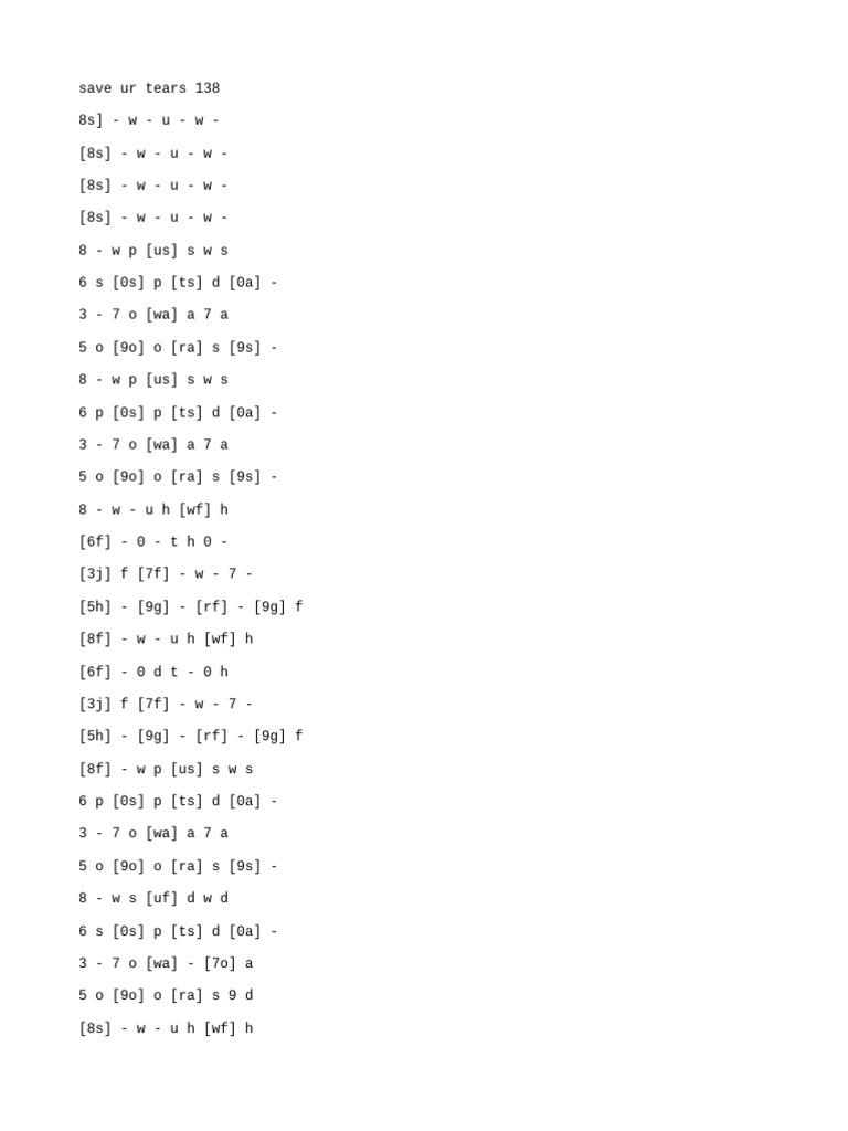 Save Ur Tears 130 | PDF