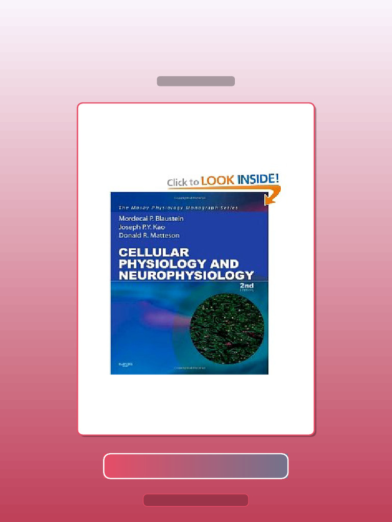 Test Bank for Cellular Physiology and Neurophysiology Mosby Physiology ...