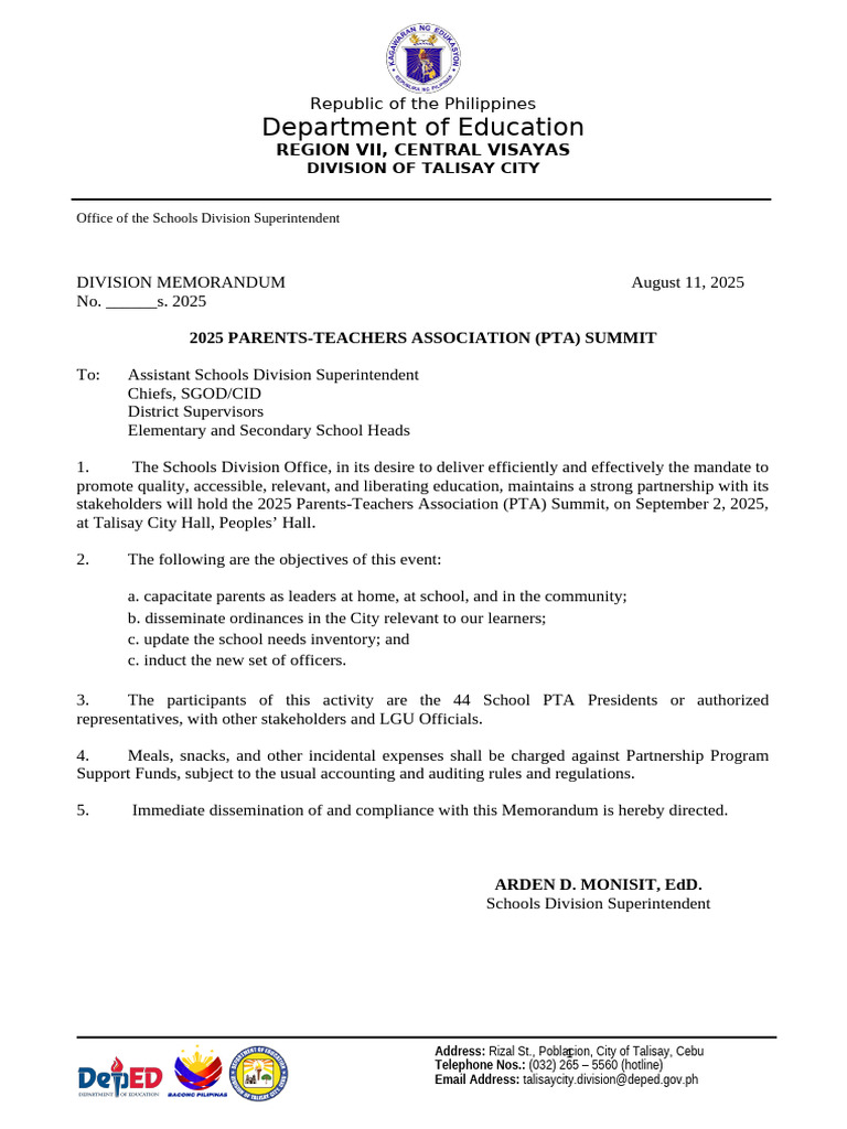 2025 Activity Design -MEMO - Induction | PDF