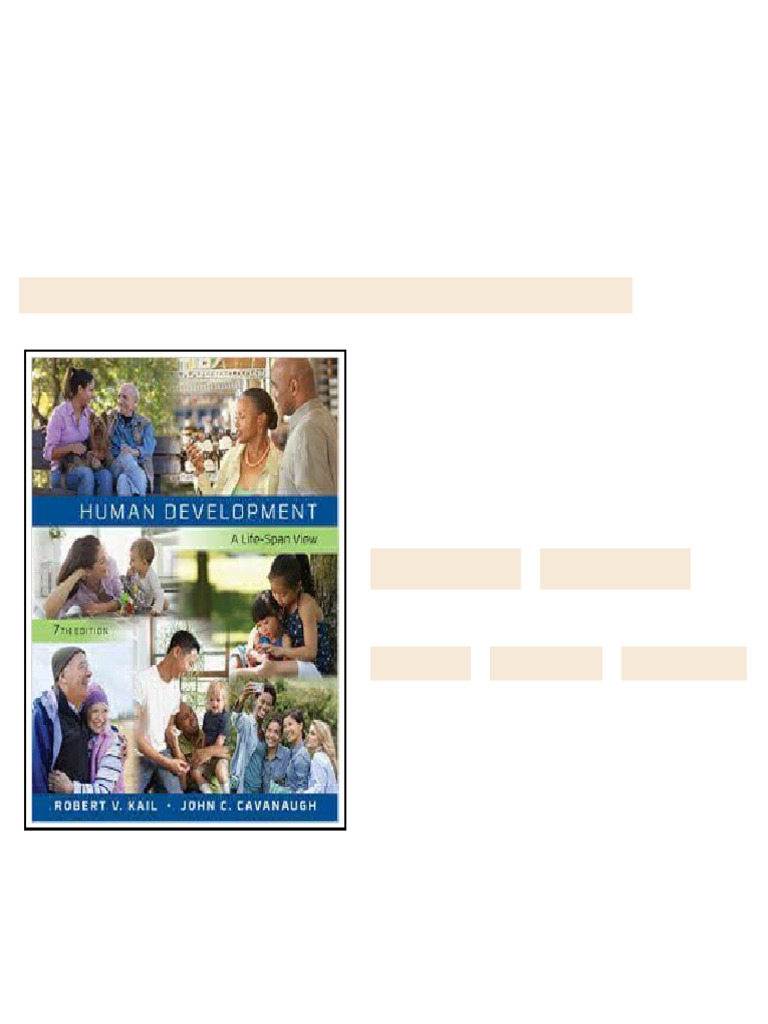 Human Development Life-Span View 7th Edition Kail Cavanaugh Test Bank ...