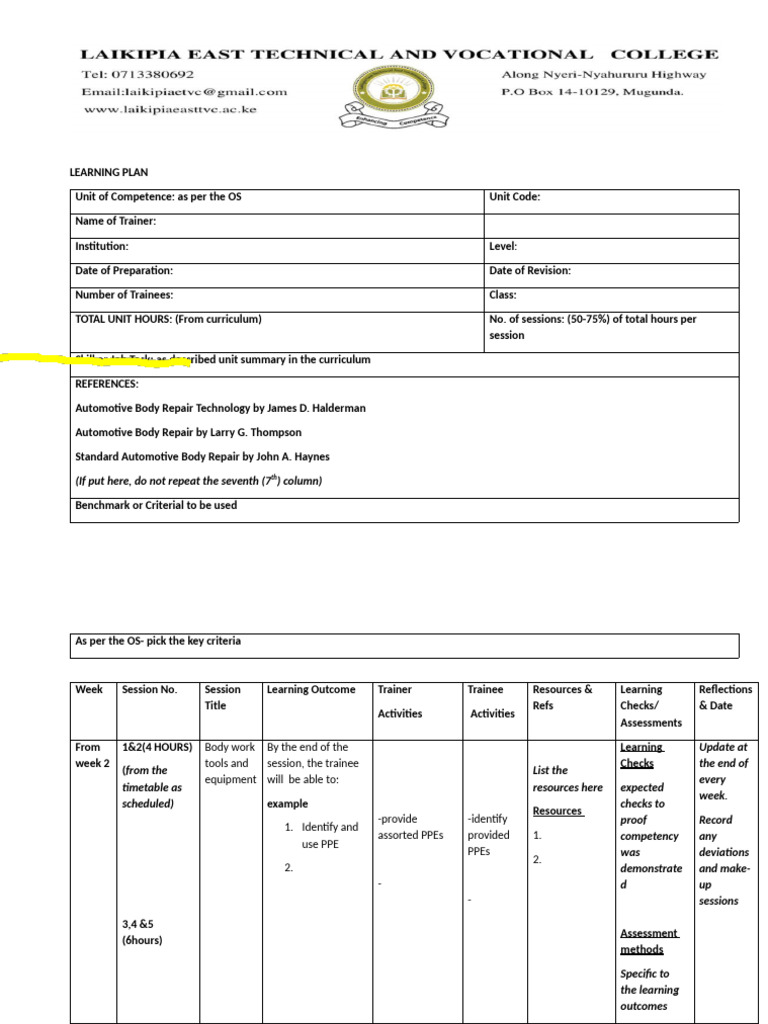 Conduit System Installation Learning Plan | PDF | Learning