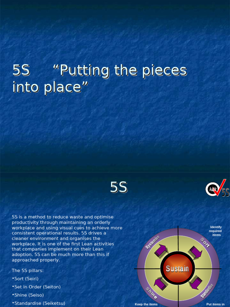 Understanding 5S Methodology for Lean Efficiency | PDF | Lean Manufacturing