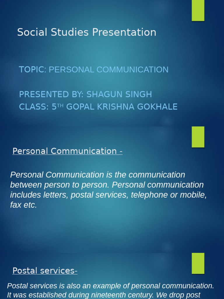 Social Studies Presentation | PDF