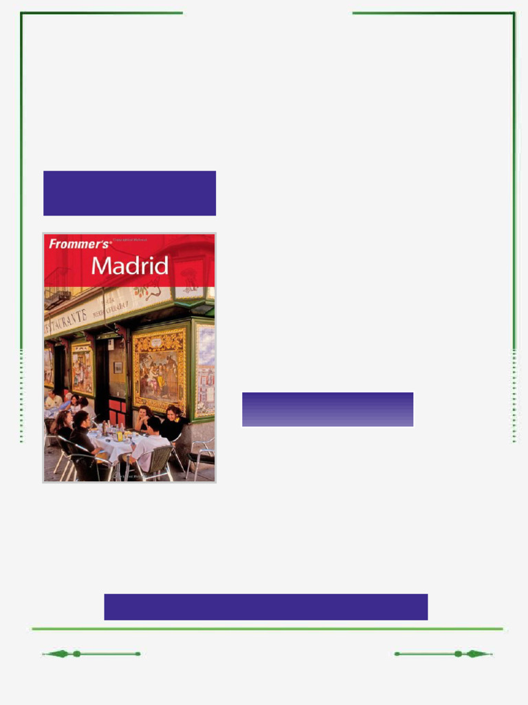 Frommer s Madrid Frommer s Complete 3rd Edition Peter Stone ebook ...