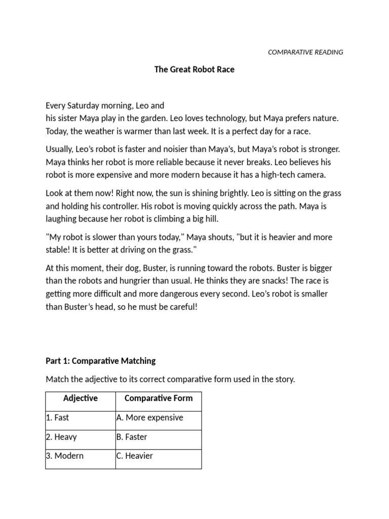 Comparative Reading | PDF