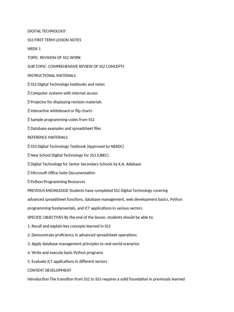 DIGITAL TECHNOLOGY SS3 | PDF | Security | Computer Security