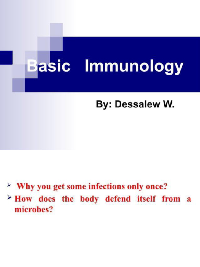 Basic Immunology PDF | PDF