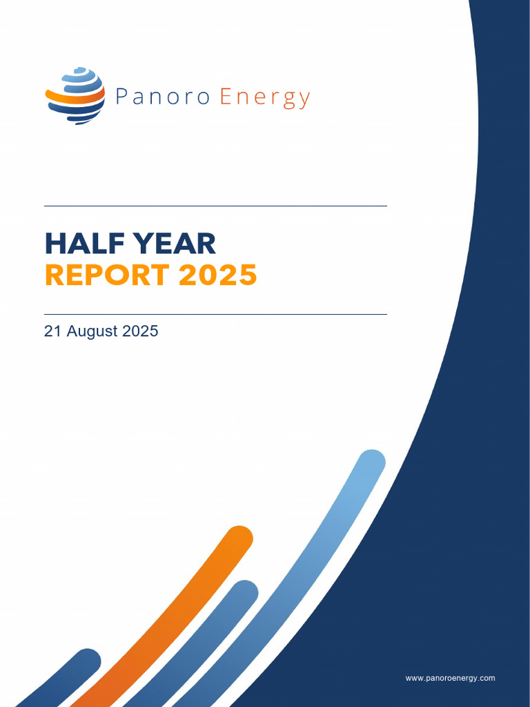 Panoro Energy Half Year Report 2025 | PDF | Equity (Finance) | Taxes