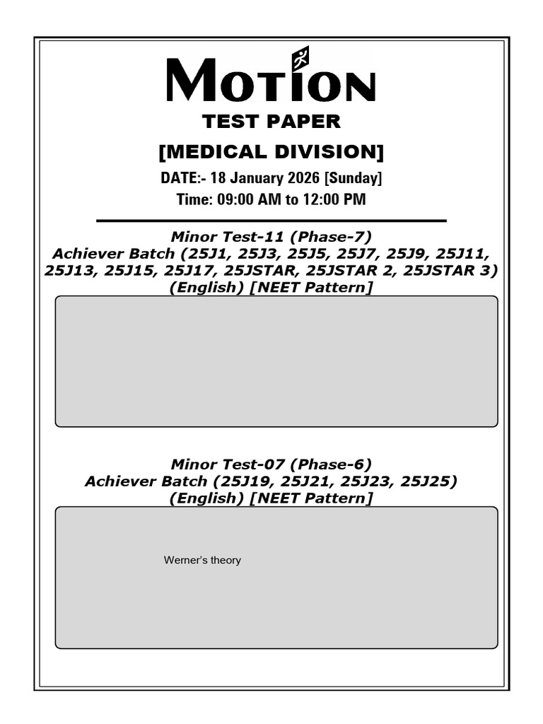 Syllabus_25J1-25J25, JSTAR,2,3_18-01-2026 (4) | PDF | Chemistry | Physics