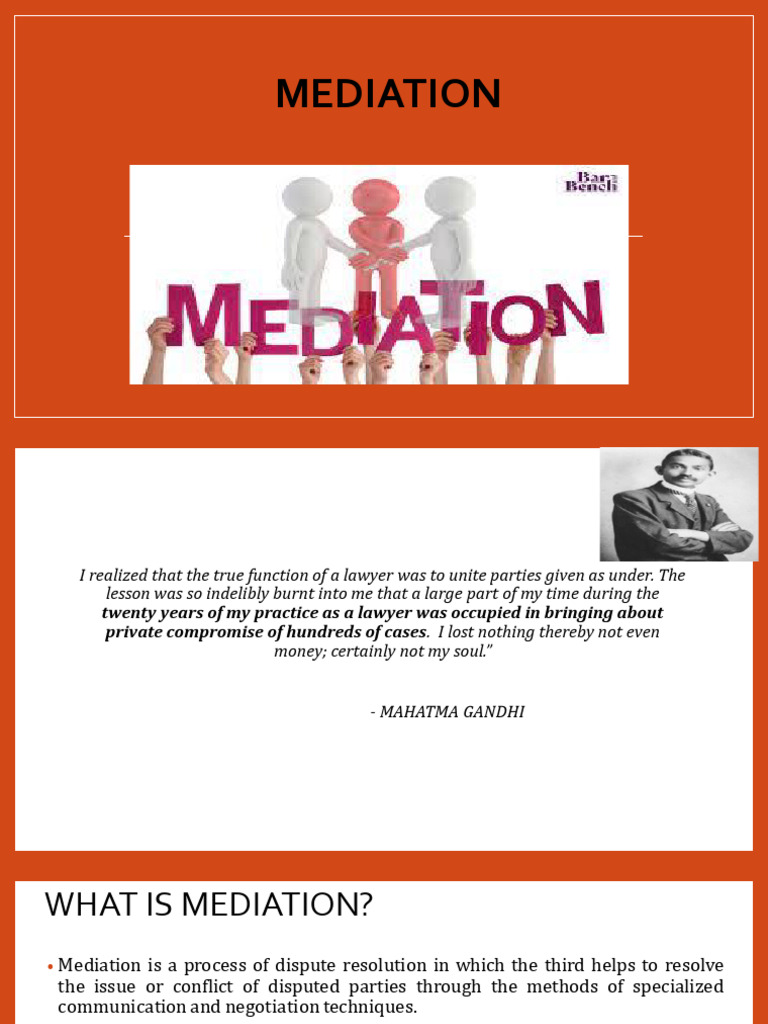 Understanding Mediation: Process & Types | PDF | Mediation ...