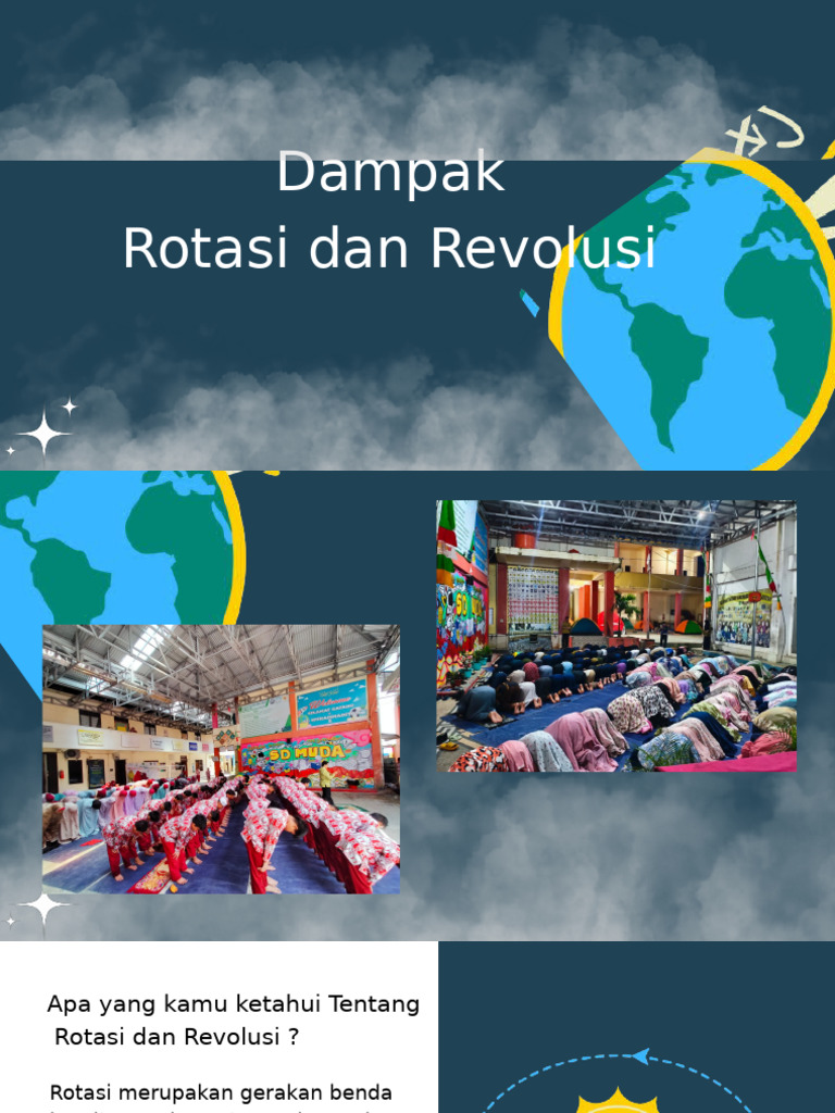 Presentasi Rotasi dan Revolusi dalam Gaya Ilustrasi Biru (1) | PDF