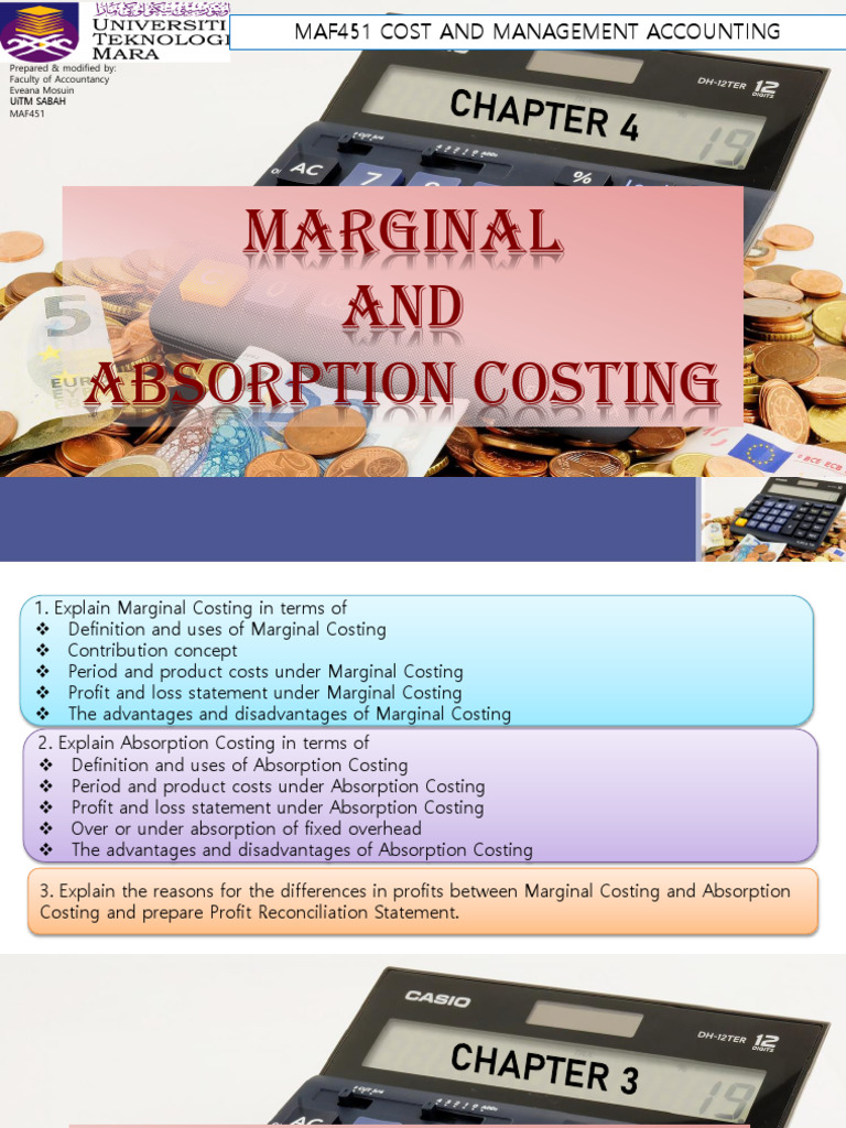 Marginal vs Absorption Costing Explained | PDF | Cost Of Goods Sold | Cost