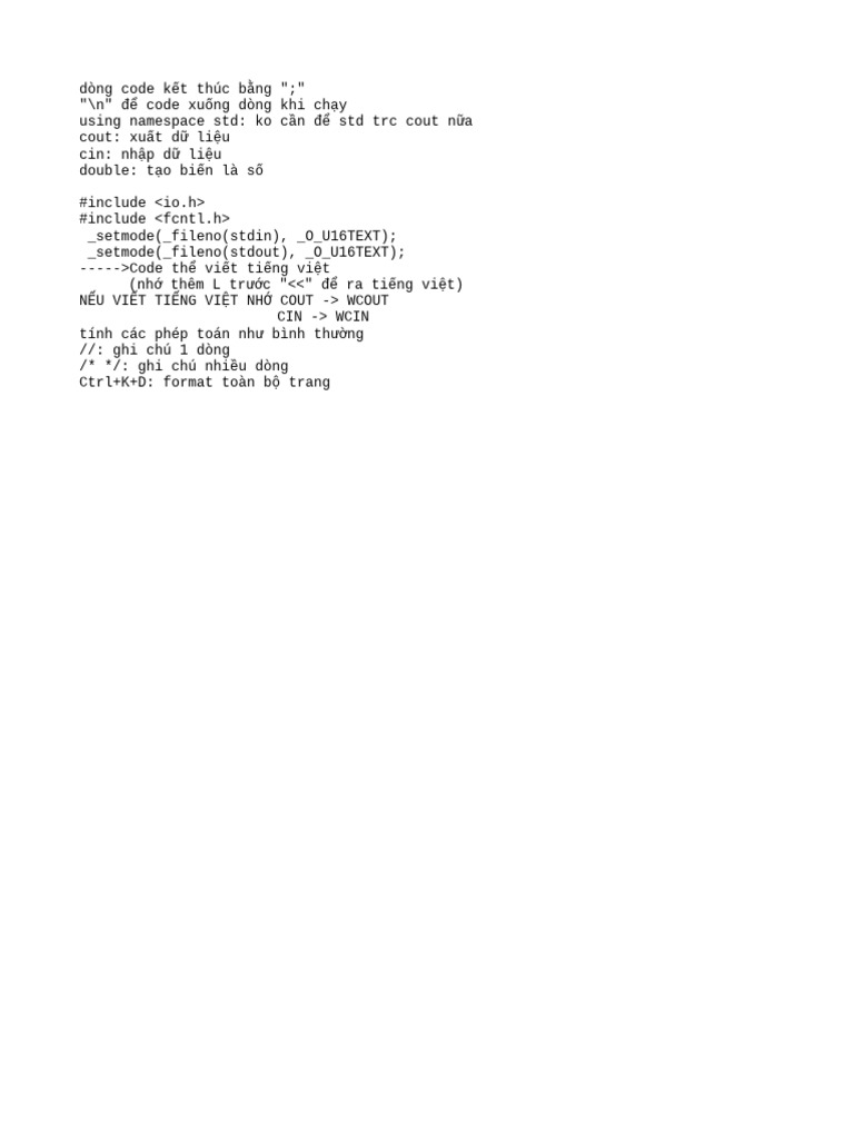 note học C++ | PDF