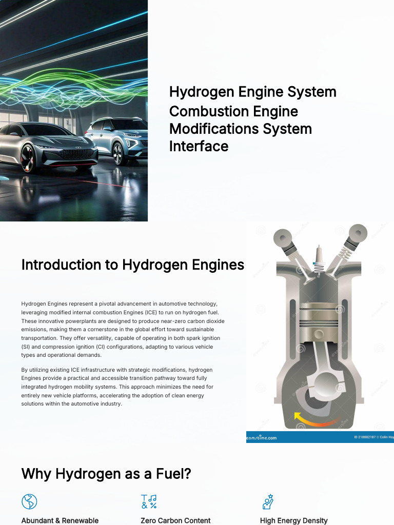 Hydrogen Engine System | PDF | Combustion | Diesel Engine