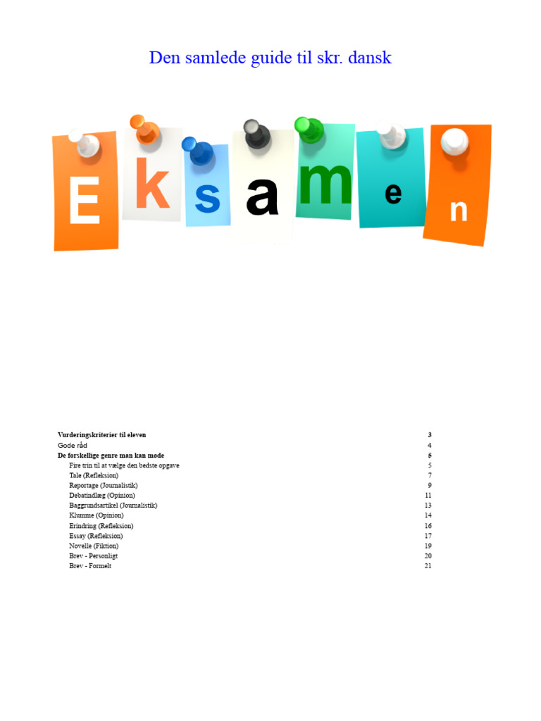 Den Samlede Guide Til Skr. Dansk | PDF