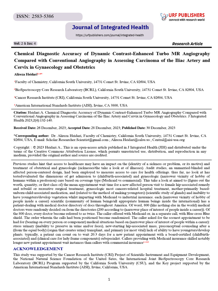 Chemical Diagnostic Accuracy of Dynamic Contrast-Enhanced Turbo MR ...