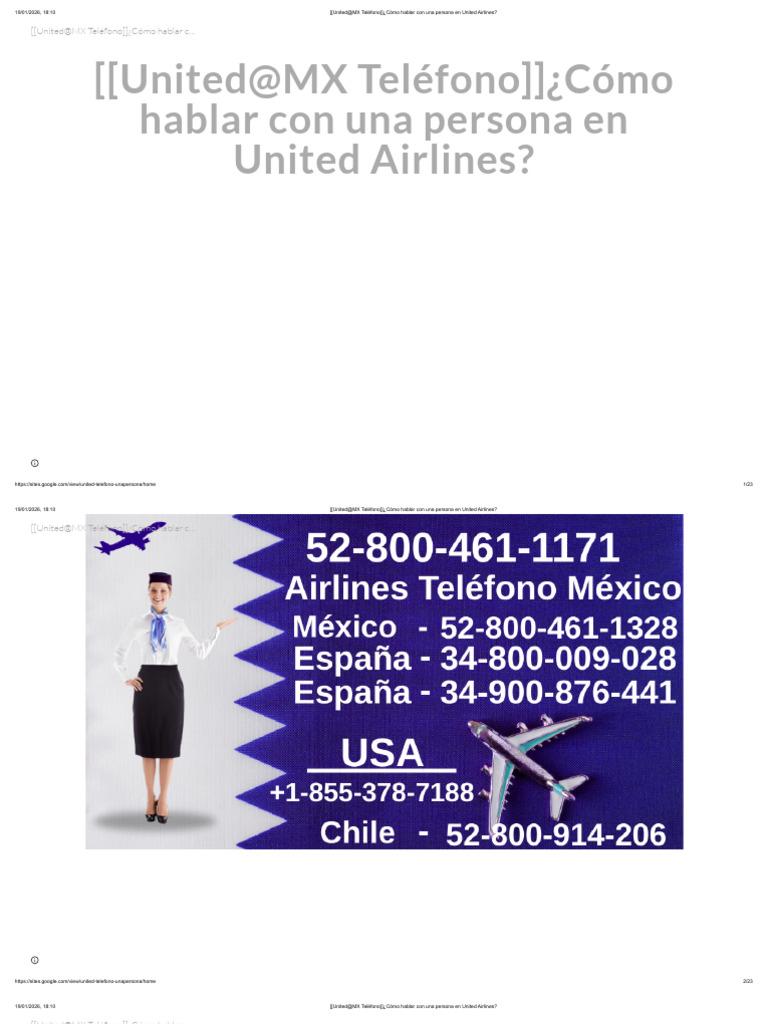 [[United@MX Teléfono]]¿Cómo Hablar Con Una Persona en United Airlines ...