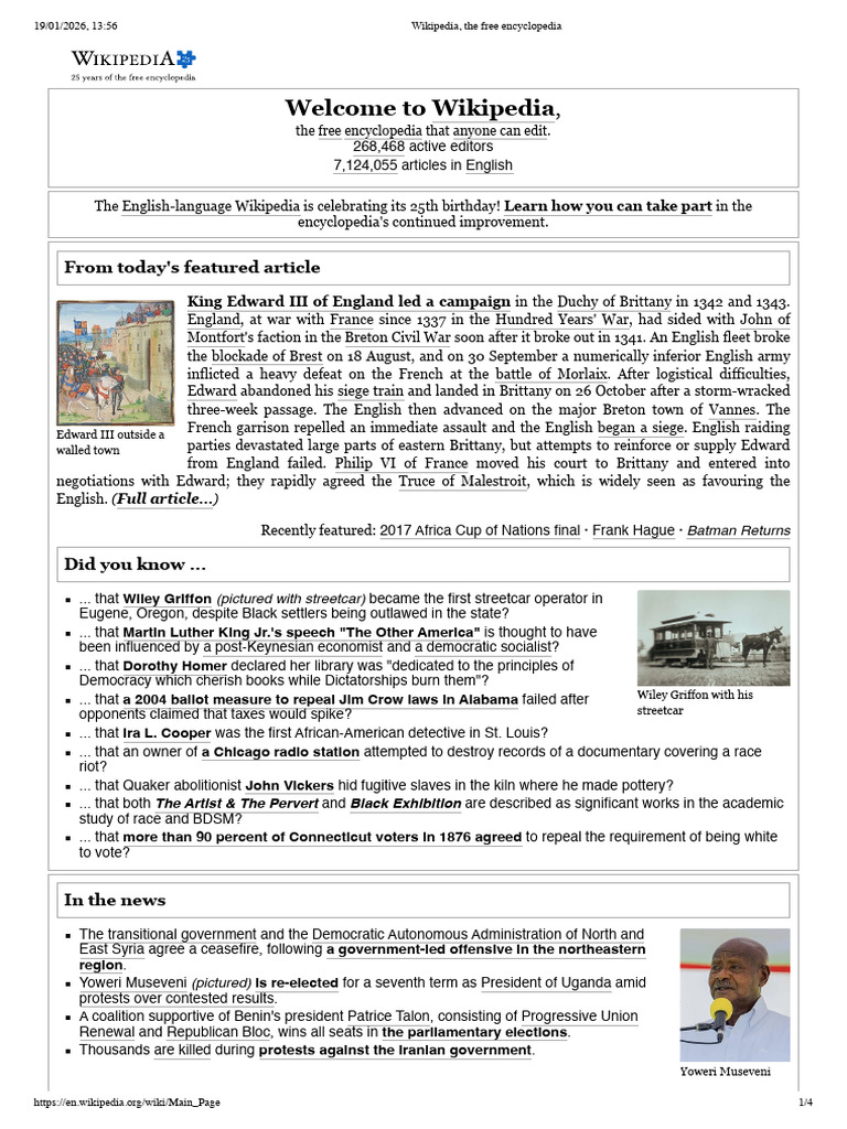 Wikipedia, The Free Encyclopedia | PDF