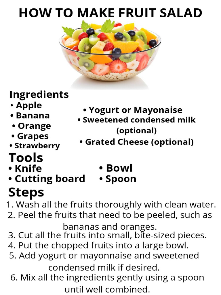 Easy Fruit Salad Recipe Guide | PDF